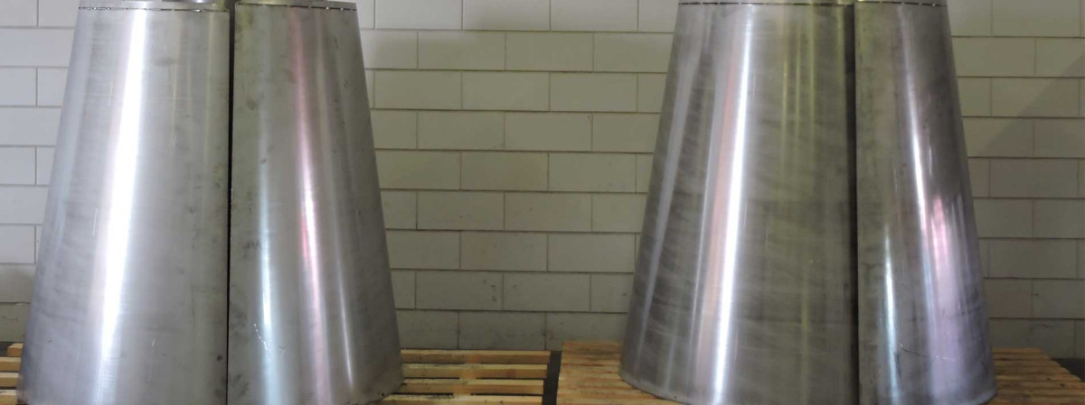 Conisch walsen van trechterdelen